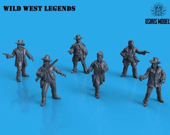 7 X Wild West Apache Warrior Miniatures - Made to Order - Check Lead ...