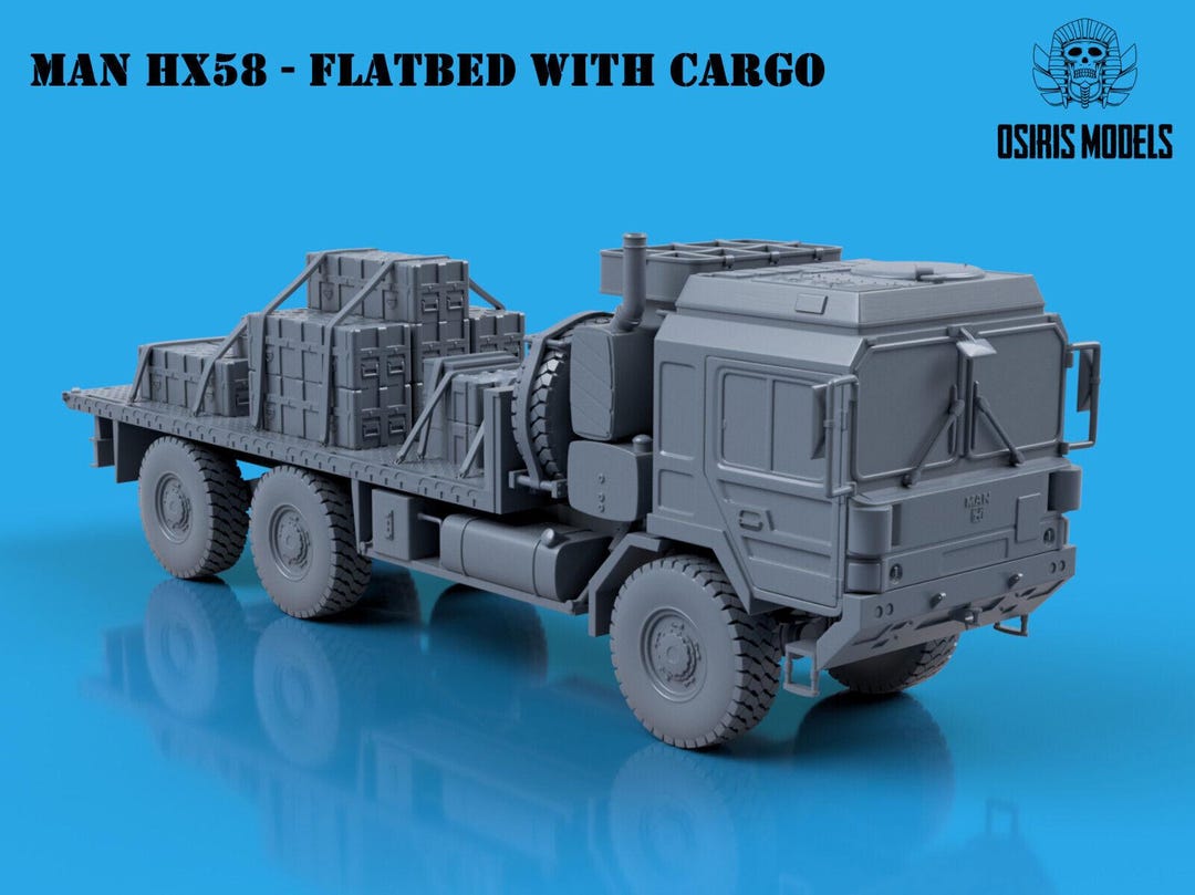 MAN HX58 Flatbed With Cargo Model - Made to Order - Check Lead Times - Etsy