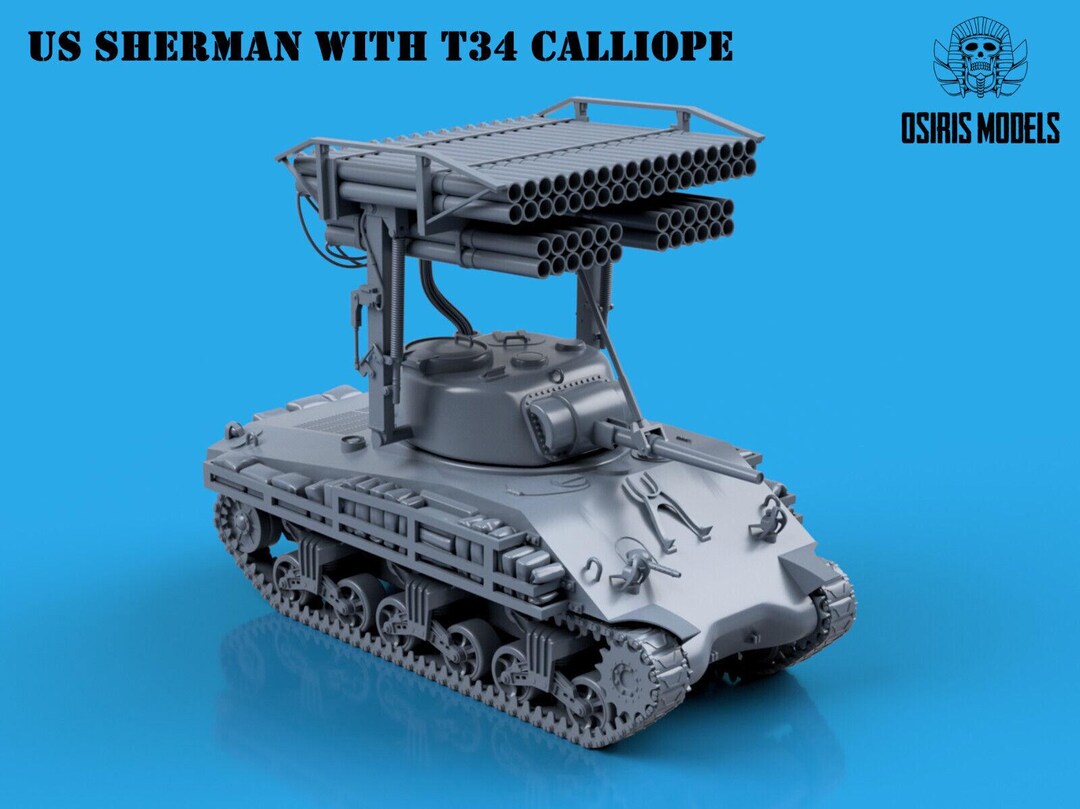 US Sherman Tank With T34 Calliope - Made to Order - Check Lead Times - Etsy