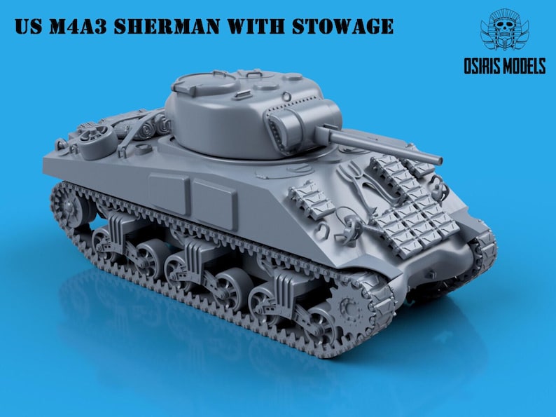 US M4A3 Sherman Tank With Stowage - Made to Order - Check Lead Times - Etsy