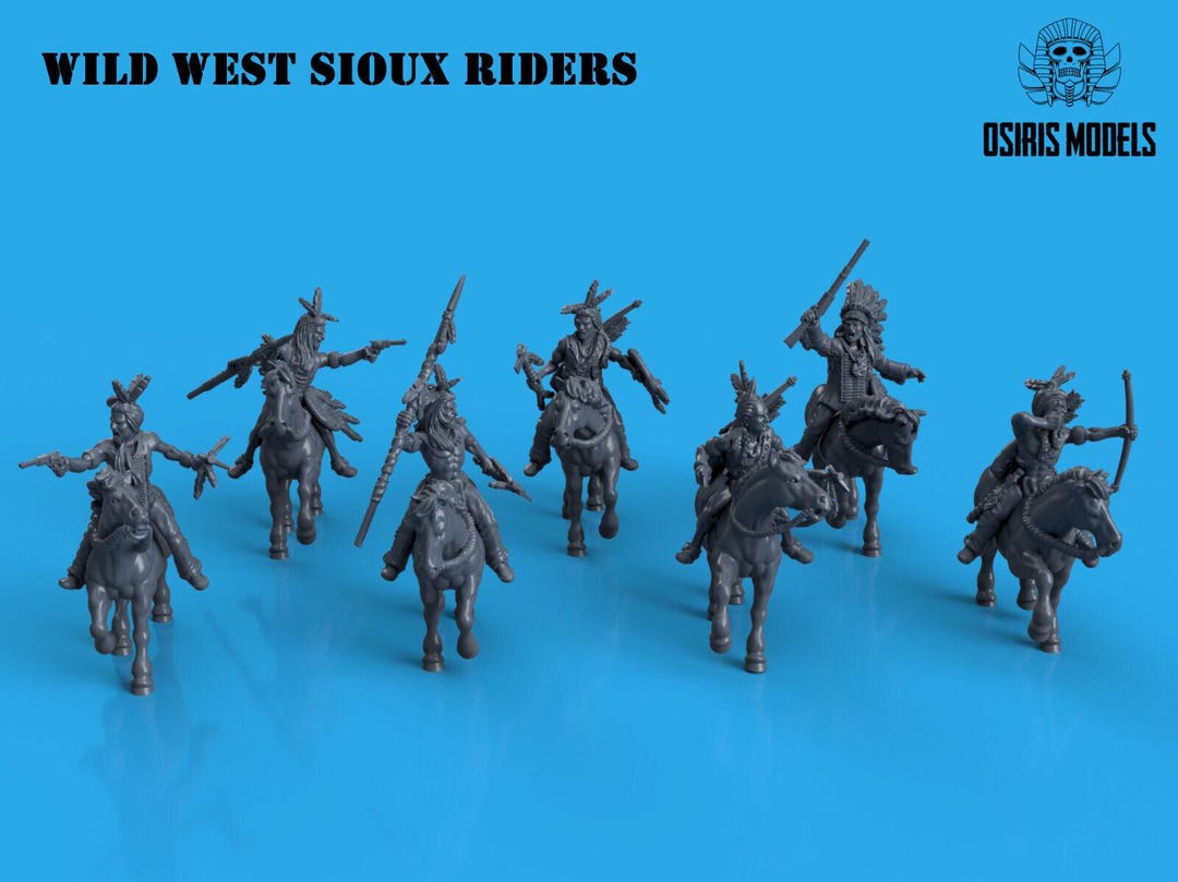 7 X Wild West Sioux Riders - Made to Order - Check Lead Times - Etsy
