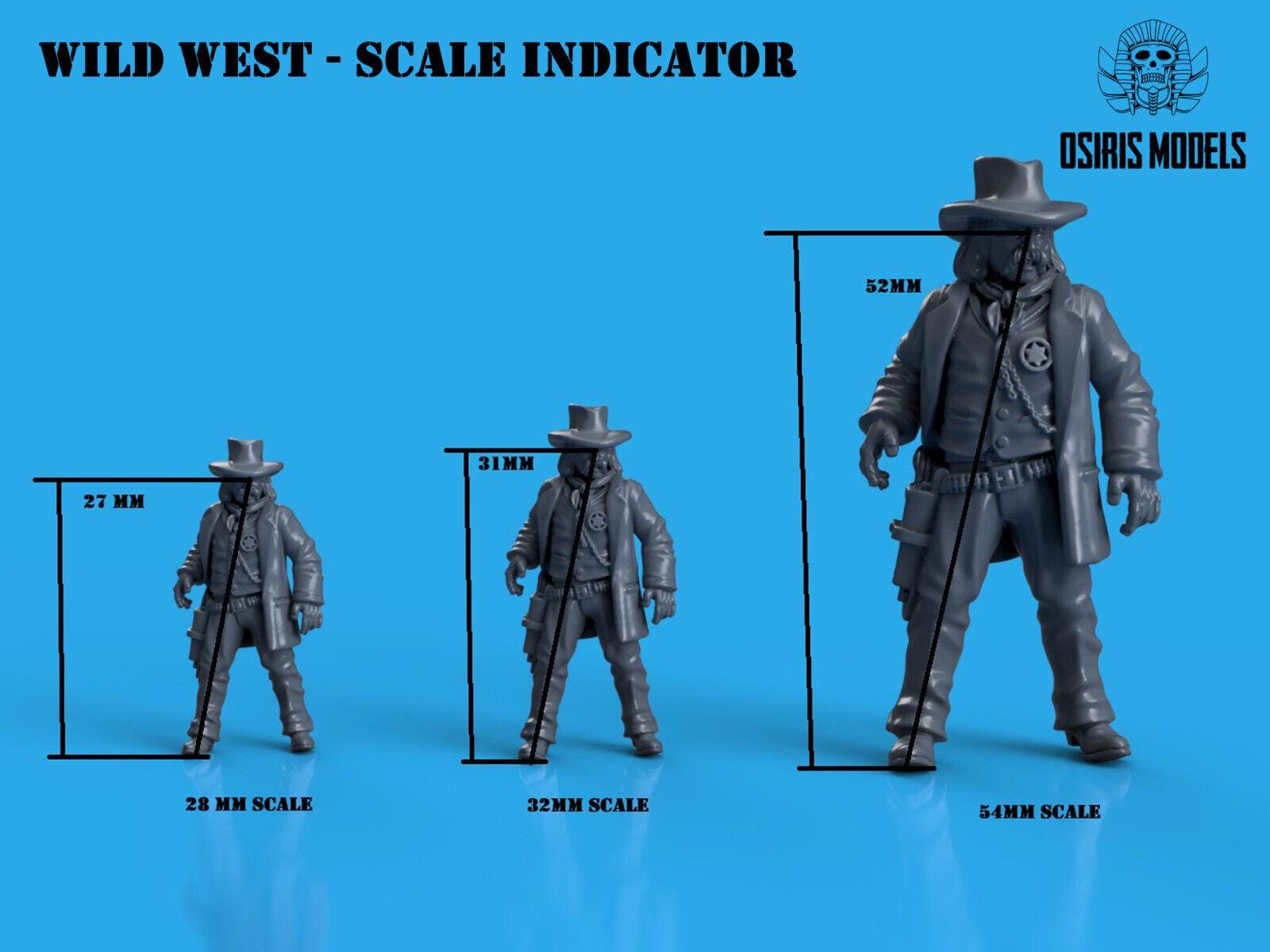 7 X Wild West Apache Warrior Miniatures - Made to Order - Check Lead ...