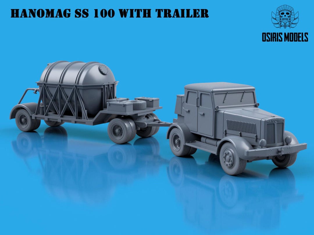 German WWII Hanomag SS 100 With Trailer - Made to Order - Check Lead ...