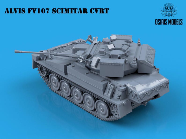 Alvis FV107 Scimitar Model - Multiple Scales - Made to Order -check ...