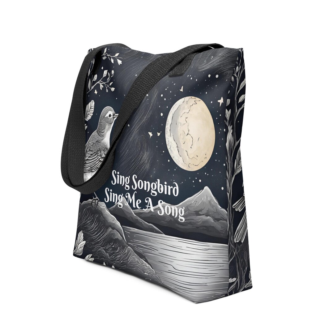 Songbird Tote Bag: Night Song, Psalmist Design - Etsy