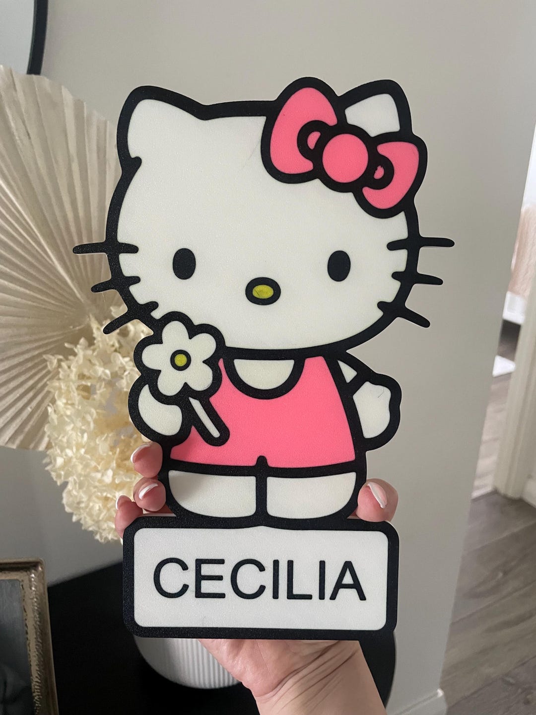 Hello Kitty Personalised Name Door Sign - Etsy