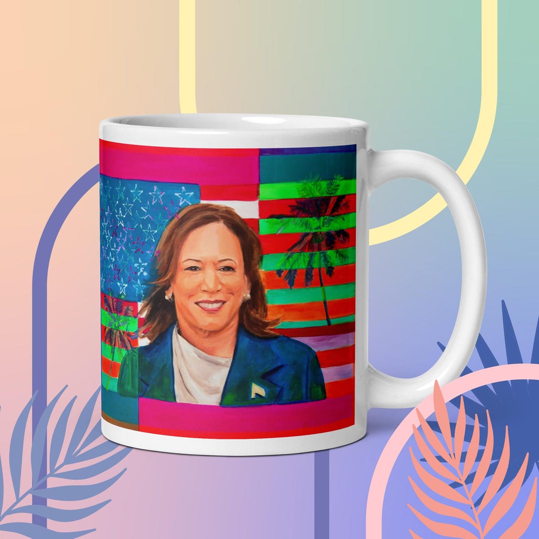 Project Coconut 2024 Kamala Harris Art White Glossy Mug - Etsy