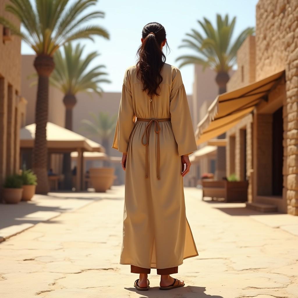 Ancient Desert Nomad Costume | Medieval Bohemian Tunic Dress ...