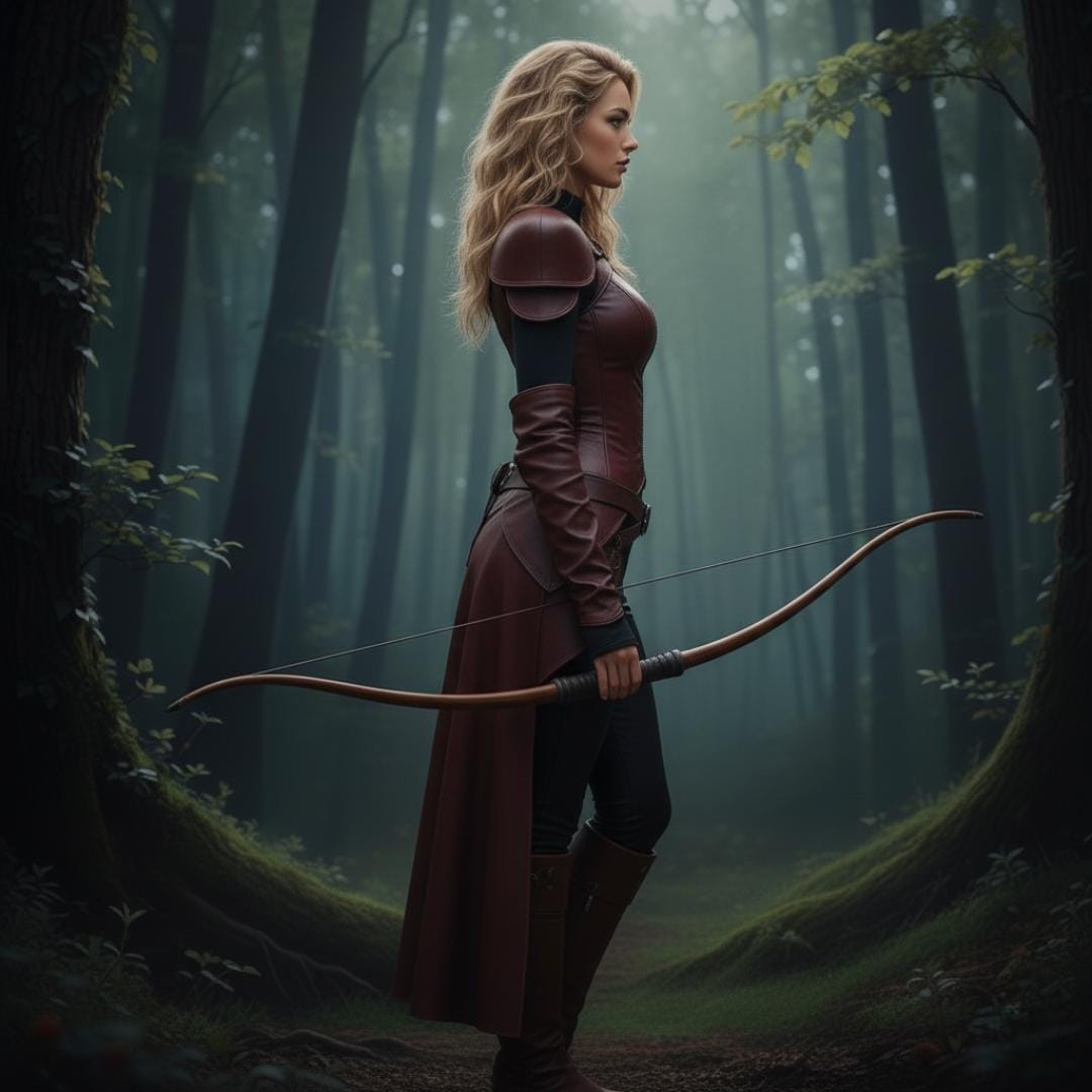 Custom Genuine Leather Women’s Archer Dress – Handmade Medieval Fantasy ...