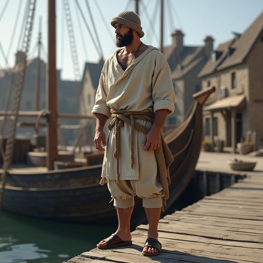 Medieval Linen Tunic & Pants | Viking Pirate Costume | Renaissance ...