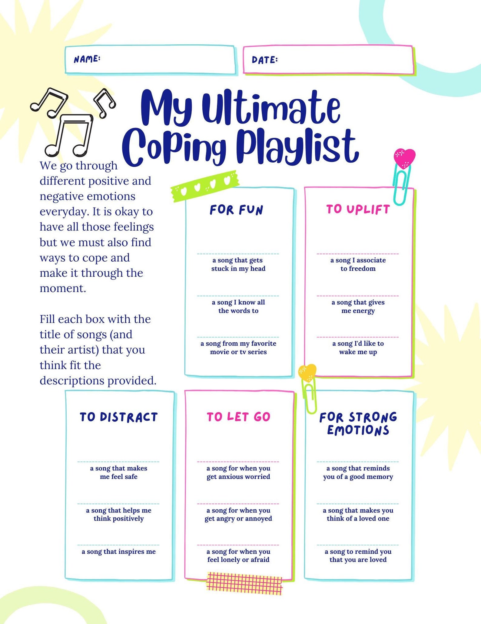 Ultimate Coping Playlist - Etsy