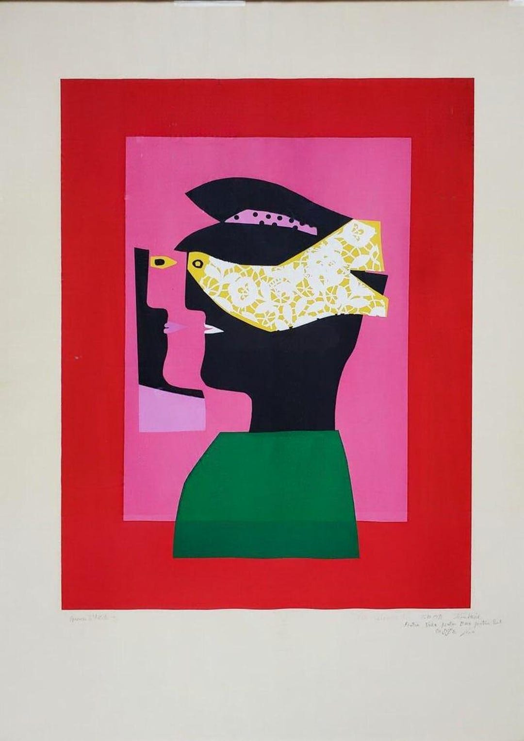 Avant-garde Lithograph Signed by Jean David - Etsy