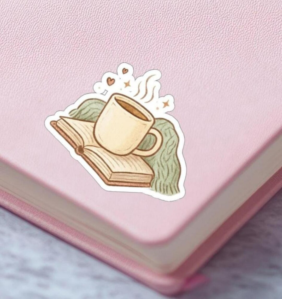 Charming Sticker Collection for Bookworms and Coffee Lovers - Etsy