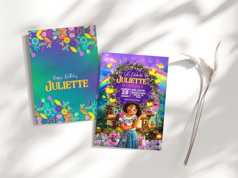 Encanto Mirabel Birthday Invitation Madrigal Editable Template ...
