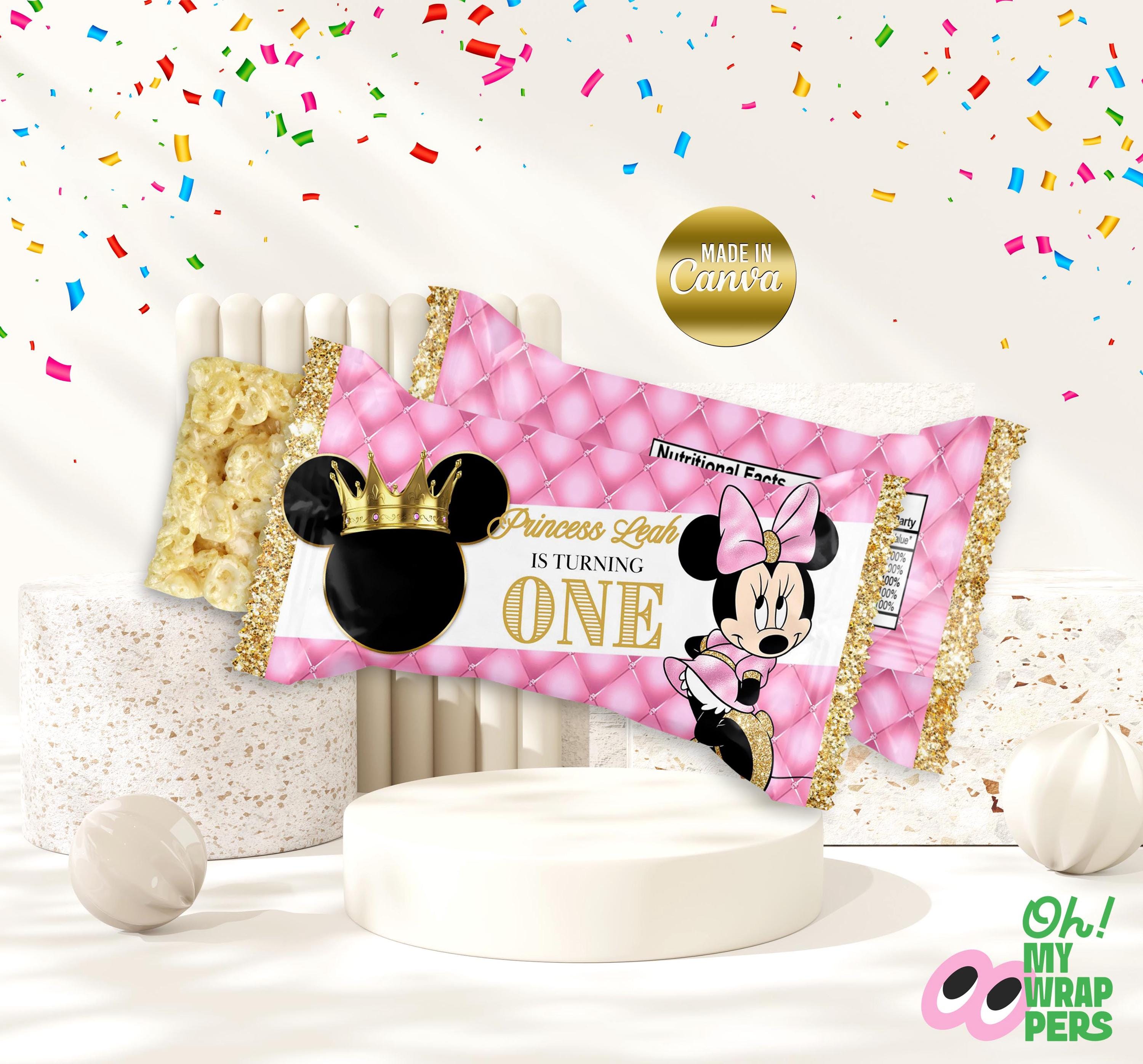 Minnie Princess Rice Treats Template Royal Minnie Rice Treats Label ...