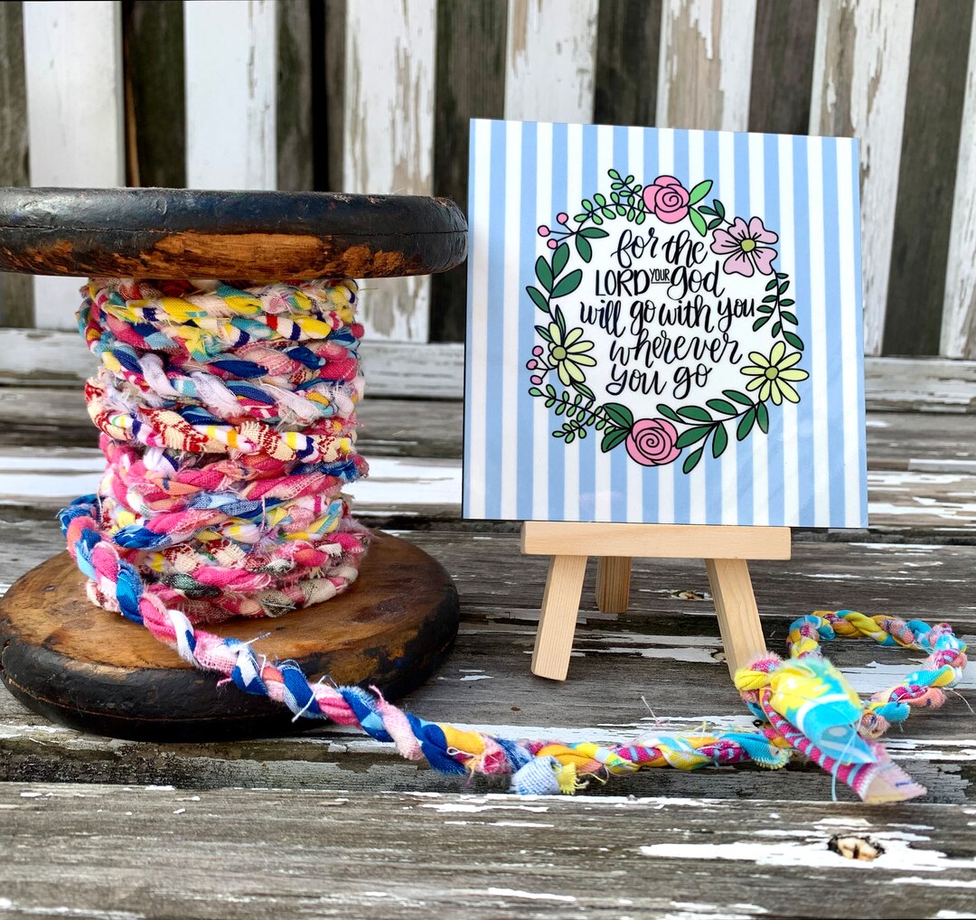 A Word of Encouragement and a Pop of Color Tile and Easel - Etsy