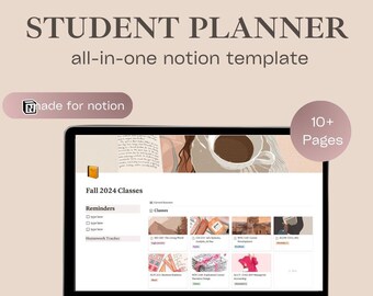 Ultimate Notion Student Planner| Student Success Hub | Customizable ...