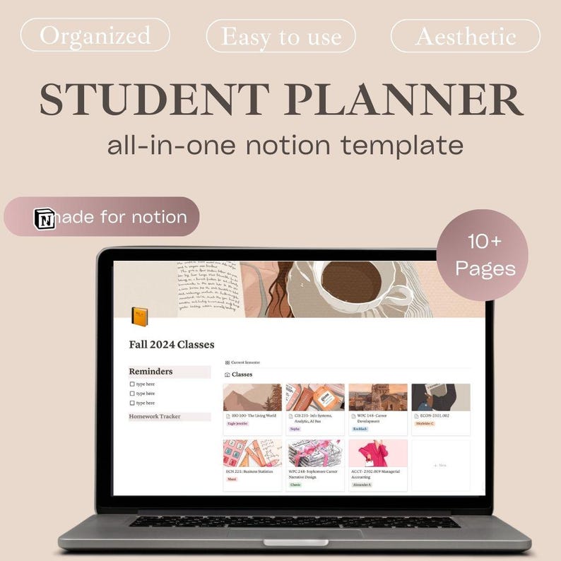 Ultimate Notion Student Planner| Student Success Hub | Customizable ...