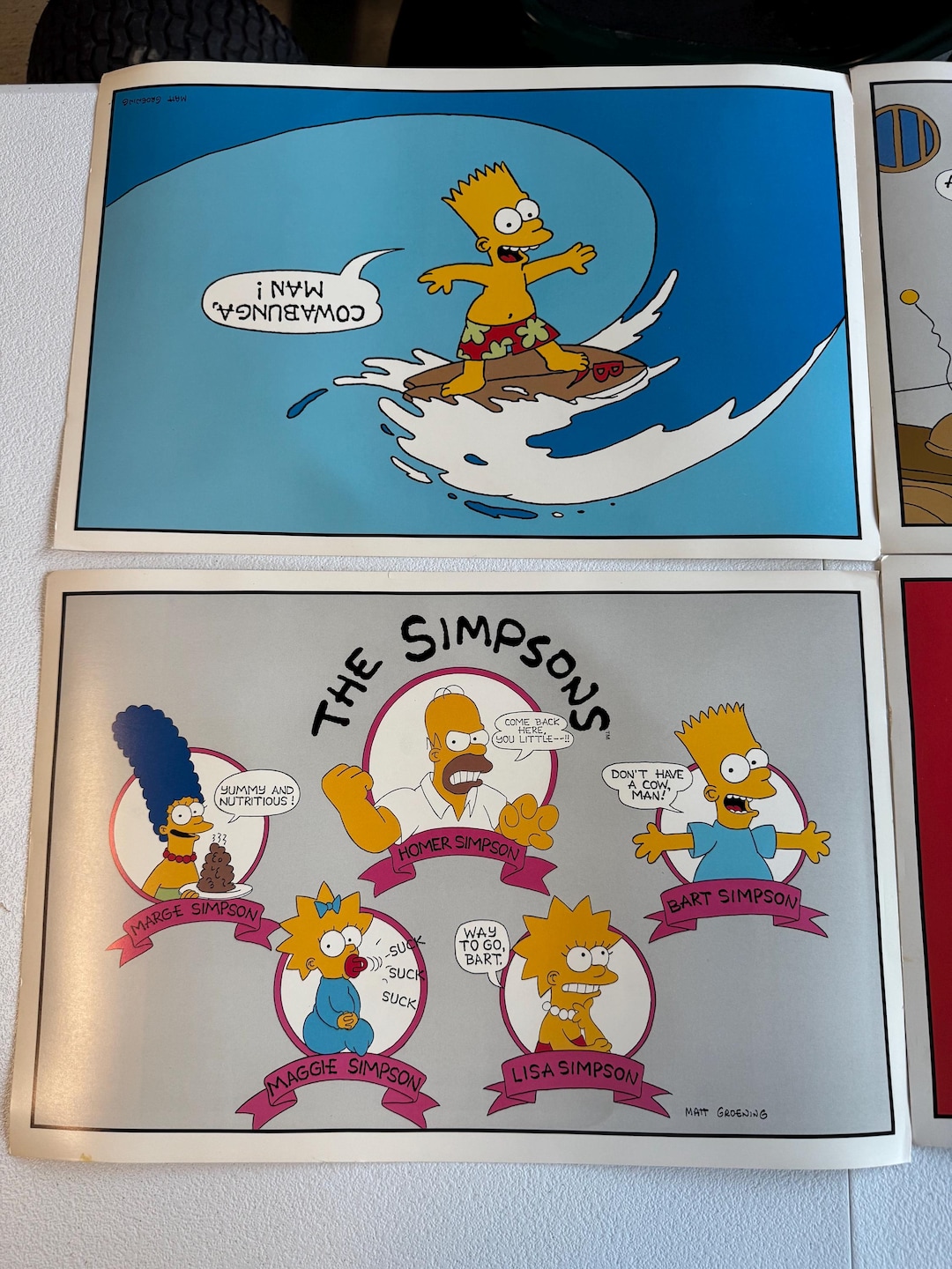 The Simpsons Plate Mat Vintage - Etsy