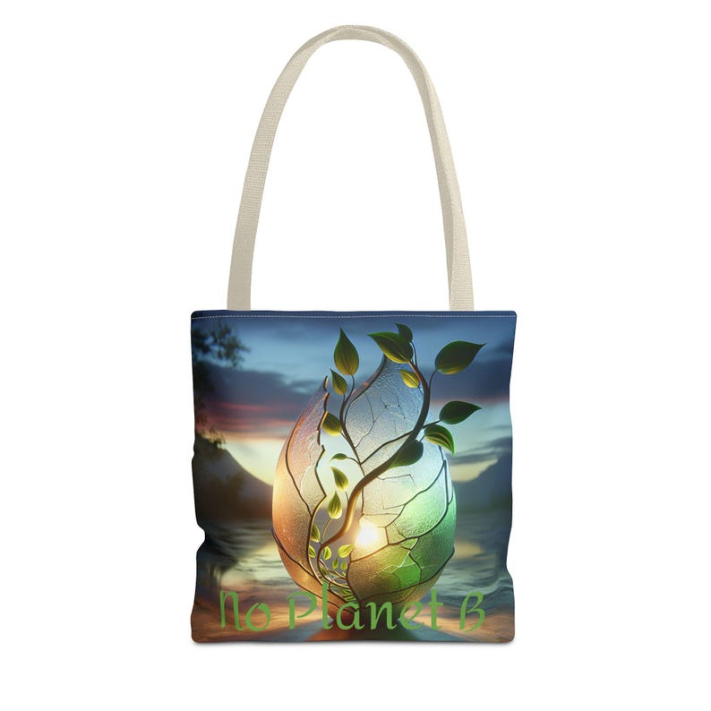 Nature-themed Tote Bag, Eco-friendly Shopping Bag, Botanical Design ...