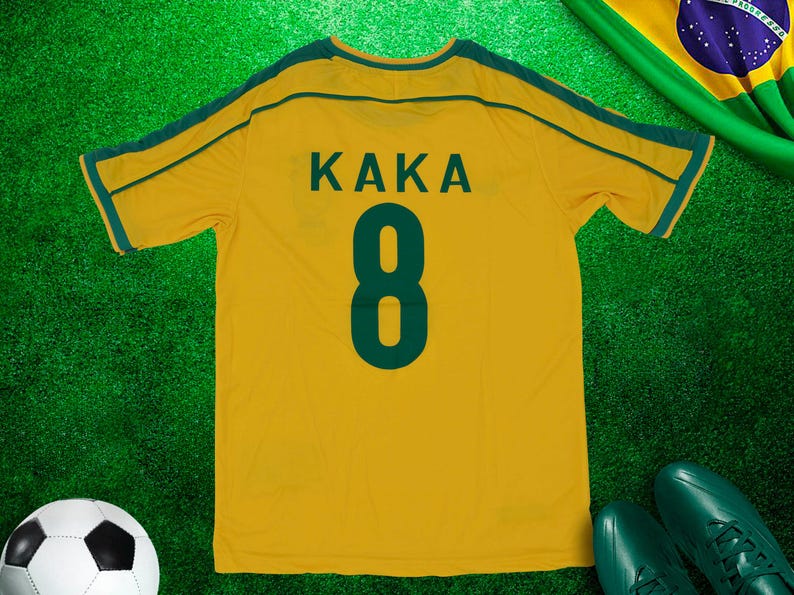 Football Kaka Retro Jersey, Vintage Brazil Jersey, League Jersey Adult ...