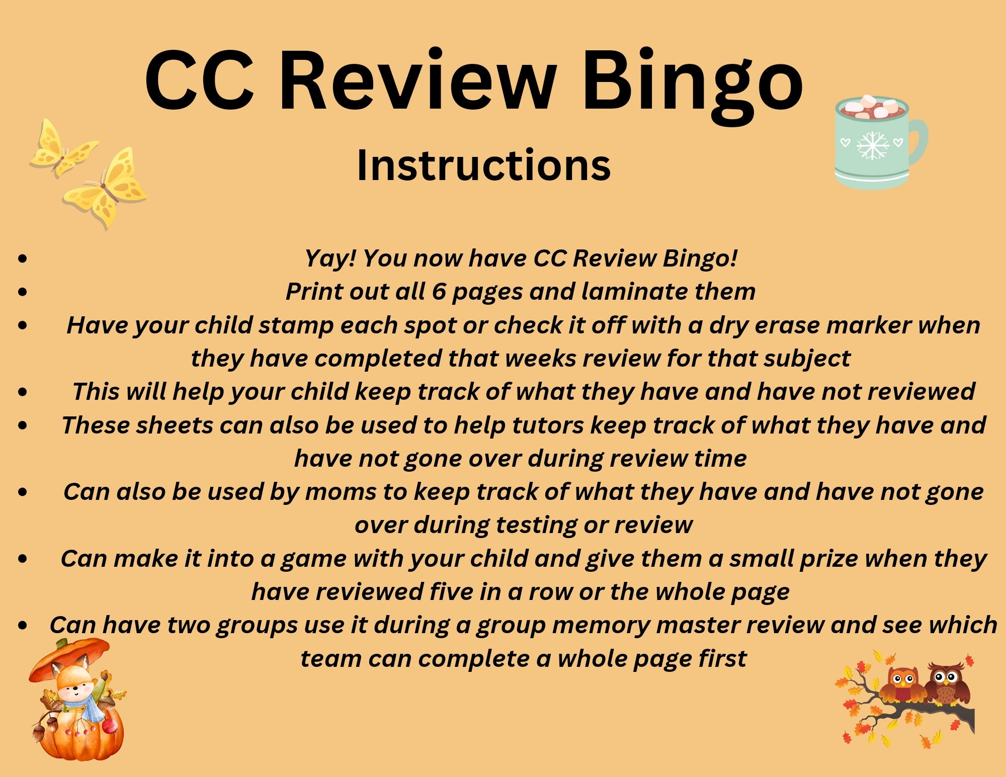 Classical Conversation All Cycles Grammar Review Bingo Cards - Etsy
