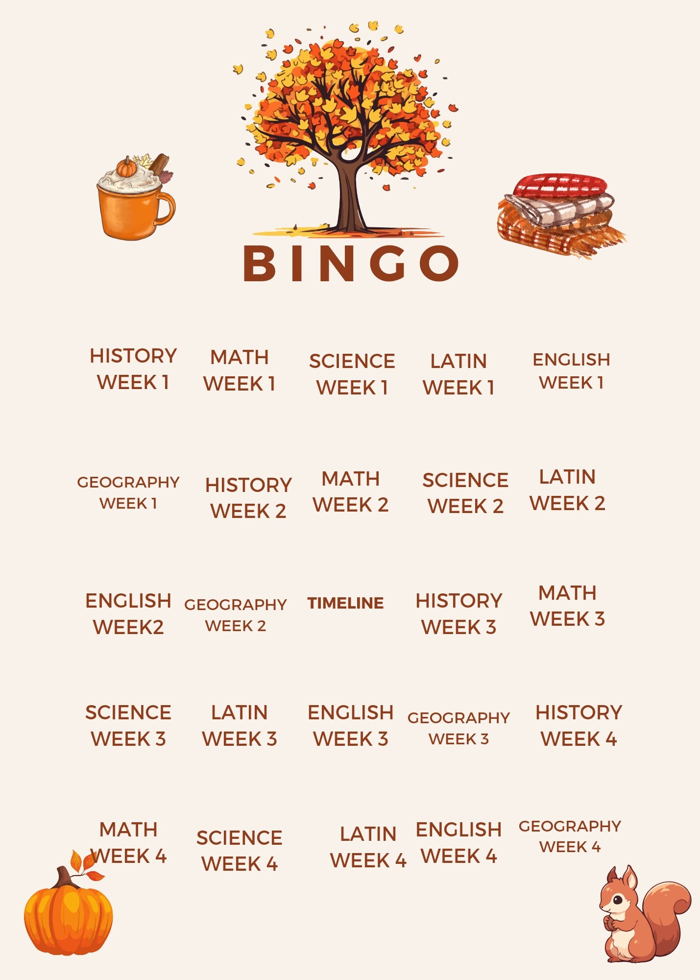 Classical Conversation All Cycles Grammar Review Bingo Cards - Etsy