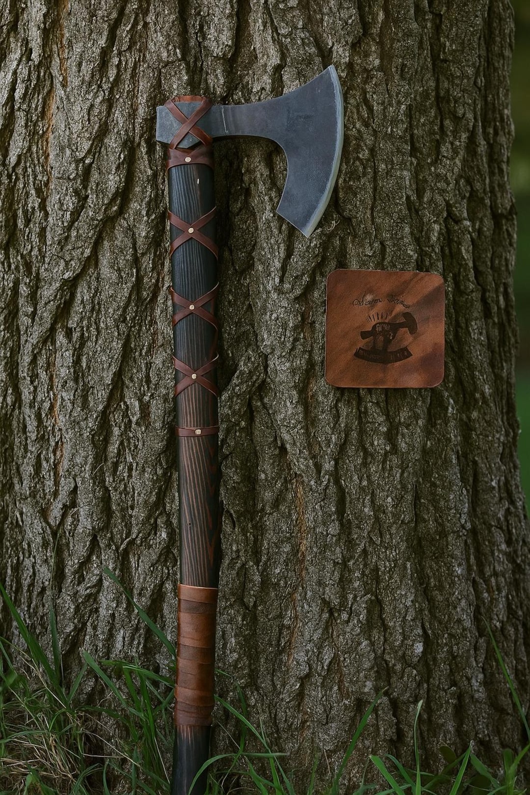 Handmade Carbon Steel Viking Axe: Camping, Wood Chopping, Cosplay - Etsy