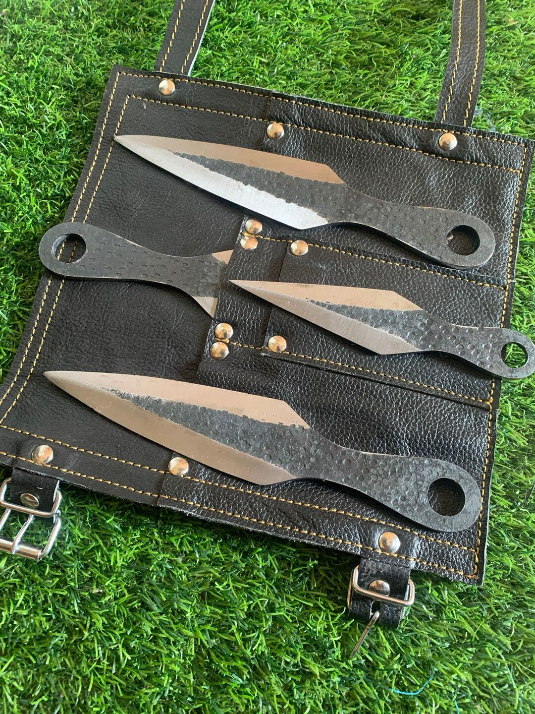 2,3,4,5,6-piece Hand Forged Throwing Knife Set. Throwing Knives for Outdoor Competitions. Ninja ...