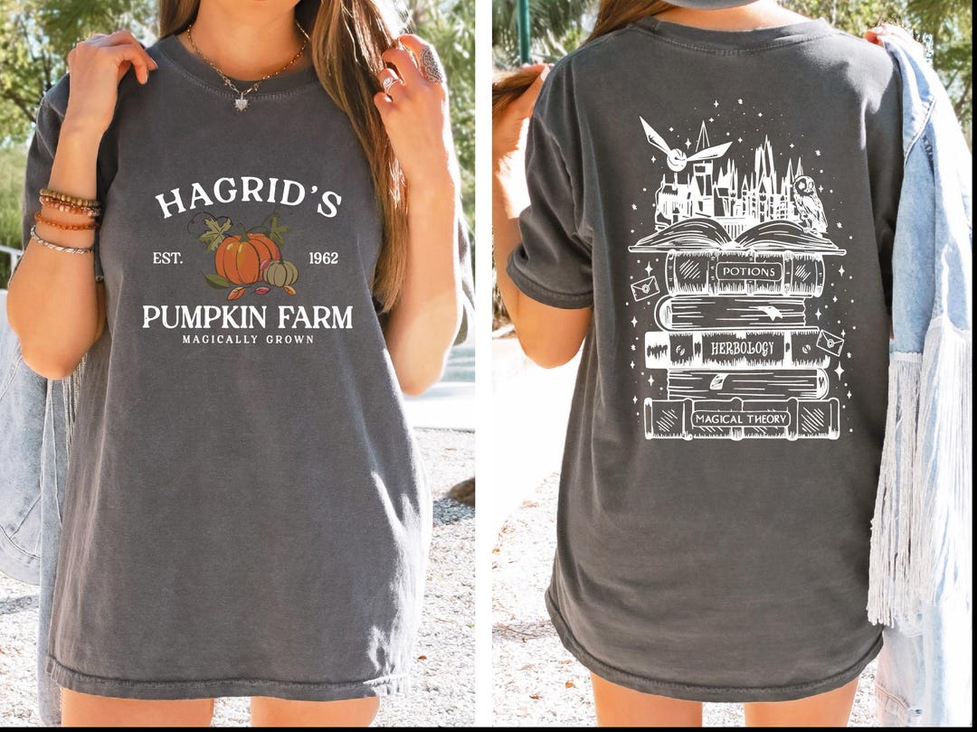 Hagrid's Pumpkin Farm Shirt, Pumpkin Patch Shirt, Wizard Castle Book ...