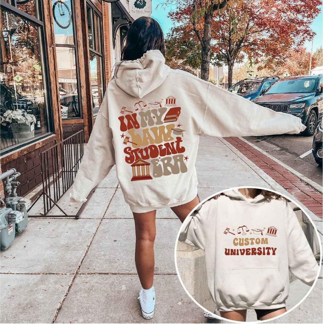 Custom Law School Sweatshirt, in My Law School Era Sweatshirt, School ...