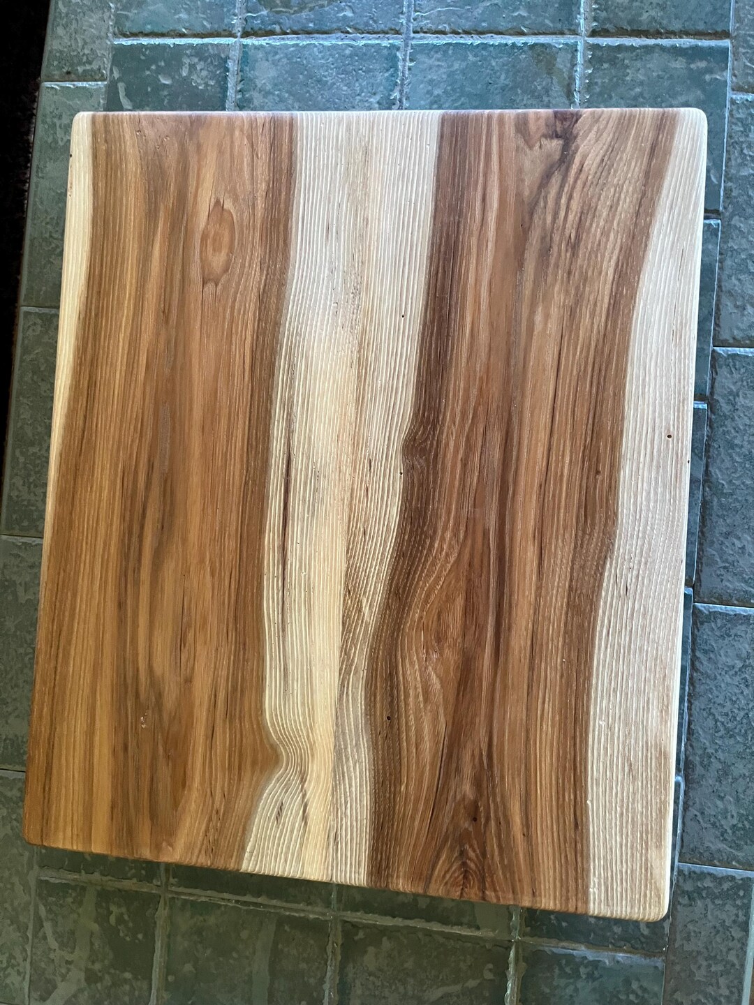 Wood Food Serve Board-hickory Wood Charcuterie Board-buffet Food Board ...