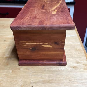 Handcrafted Red Cedar Box for Jewelry Storage-12'' Long X 6 1/2'' Wide ...