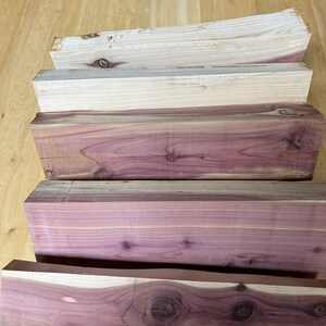 Red Cedar Wood Block, Planks, Planed Edges, Natural Wood Look on One ...