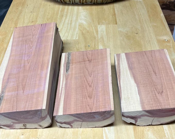 Red Cedar Wood Block, Planks, Planed Edges, Natural Wood Look-aromatic ...