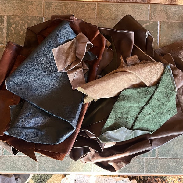 Leather Remnant - Etsy