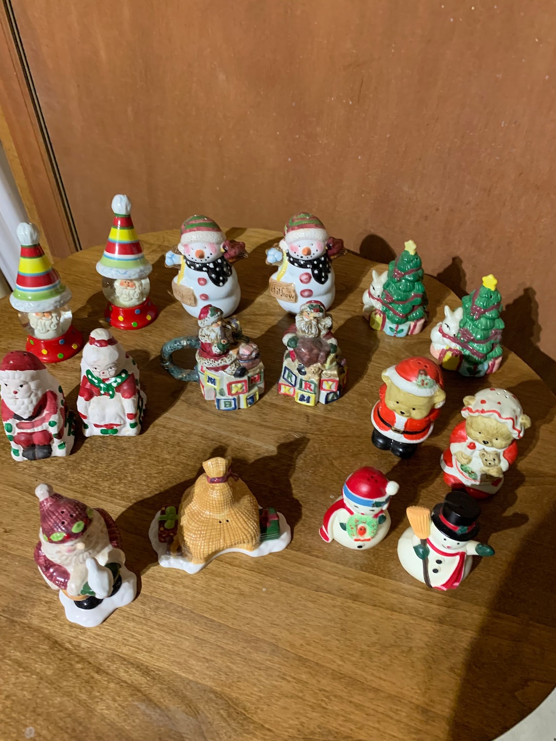 Vintage Salt and Pepper Shakers-christmas Salt Shakers-santa Salt ...