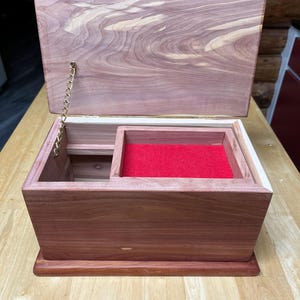 Handcrafted Red Cedar Box for Jewelry Storage-12'' Long X 6 1/2'' Wide ...