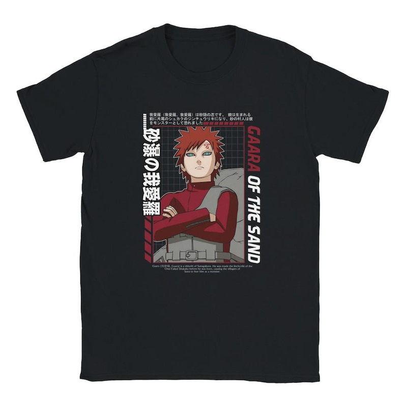 Gaara of the Sand Naruto Anime Merch Streetweaclothing UNISEX Fan Made ...