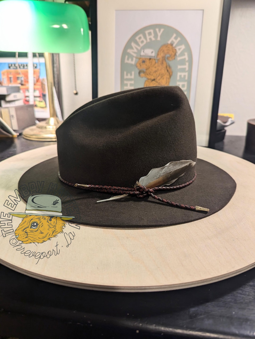Handmade 100% Beaver Fur Felt Hat - Chocolate (dark Brown) - 57 Cm (7-1 ...