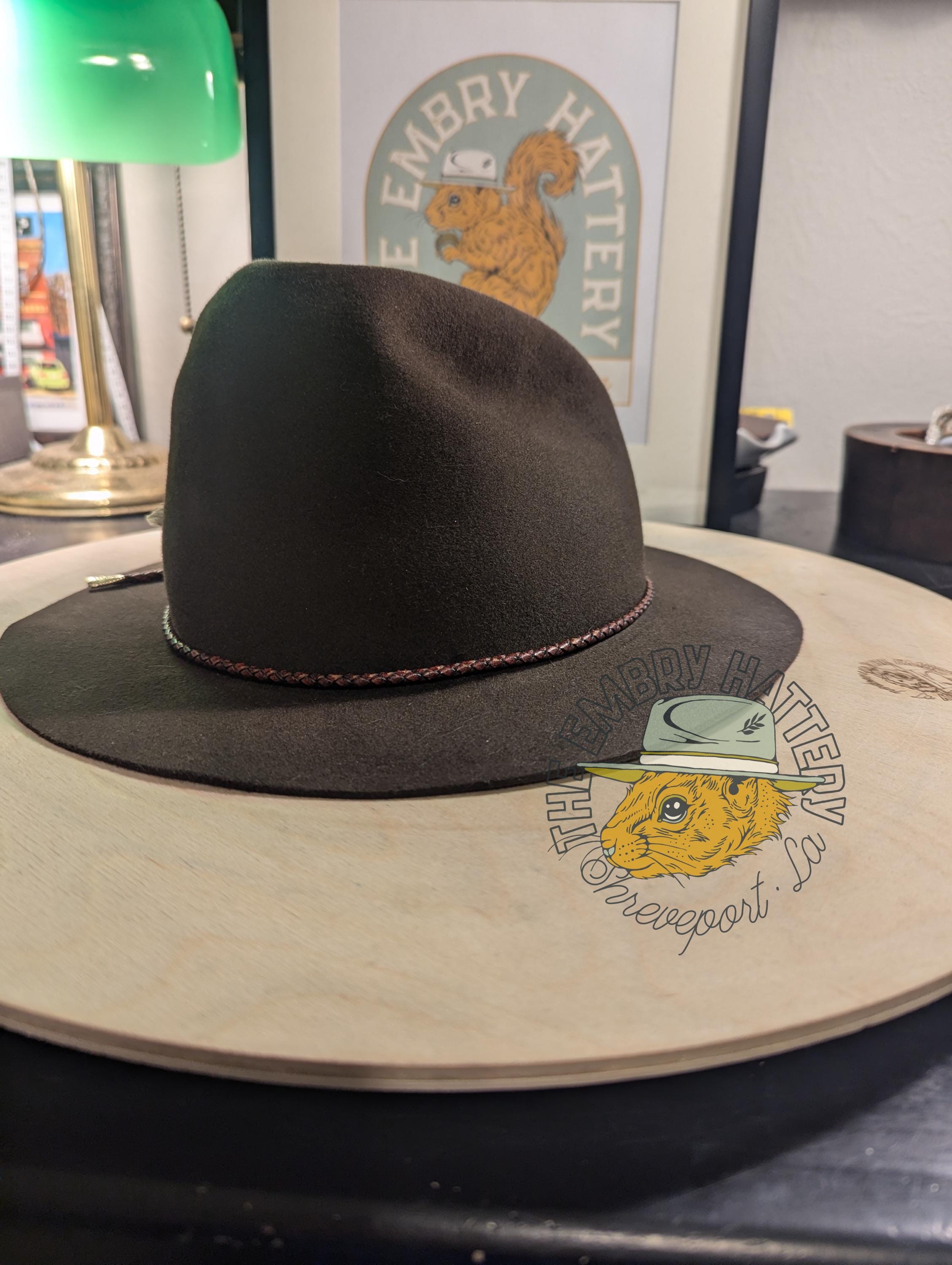 Handmade 100% Beaver Fur Felt Hat - Chocolate (dark Brown) - 57 Cm (7-1 ...