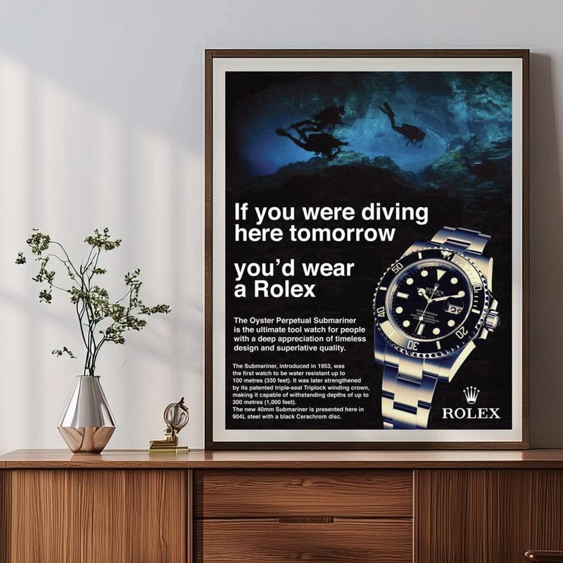 Rolex Wall Art - Etsy