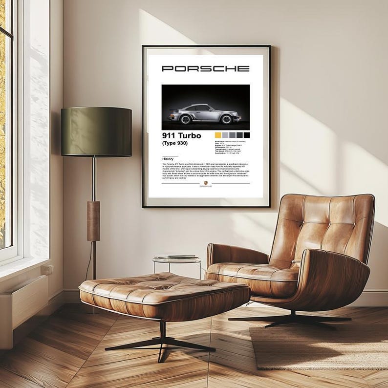 Porsche 911 Turbo Poster | Digital Download | 3:4 Ratio - Etsy