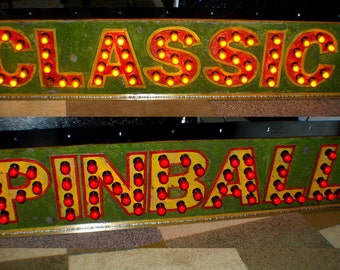 Pinball Marquee - Etsy