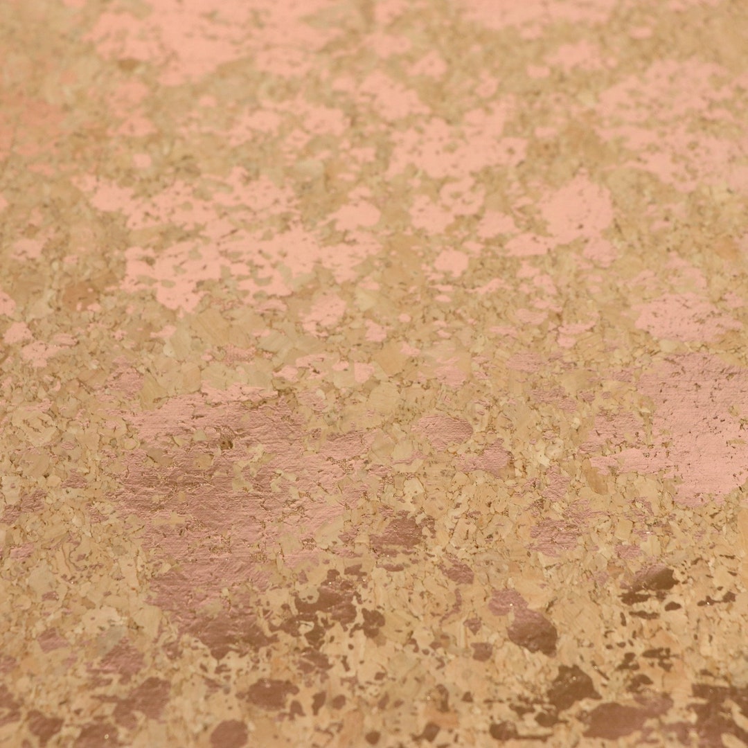 Natural Rose Gold Cork Splatter 16 Inches Pro Lite Faux Leather - Etsy