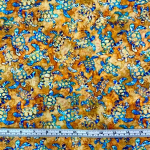 Pacifica Sea Turtles Sandy From Quilting Treasures by Dan Morris - Etsy