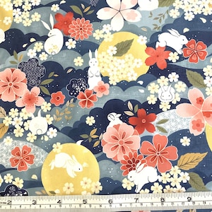 Moon Rabbit Navy Main From Paintbrush Studios - Etsy