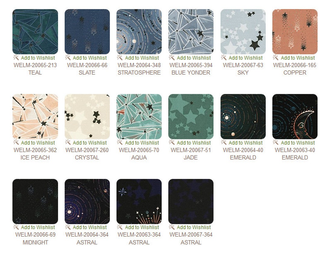 Moonlight Charm Squares Five by Five Inch Squares - Etsy