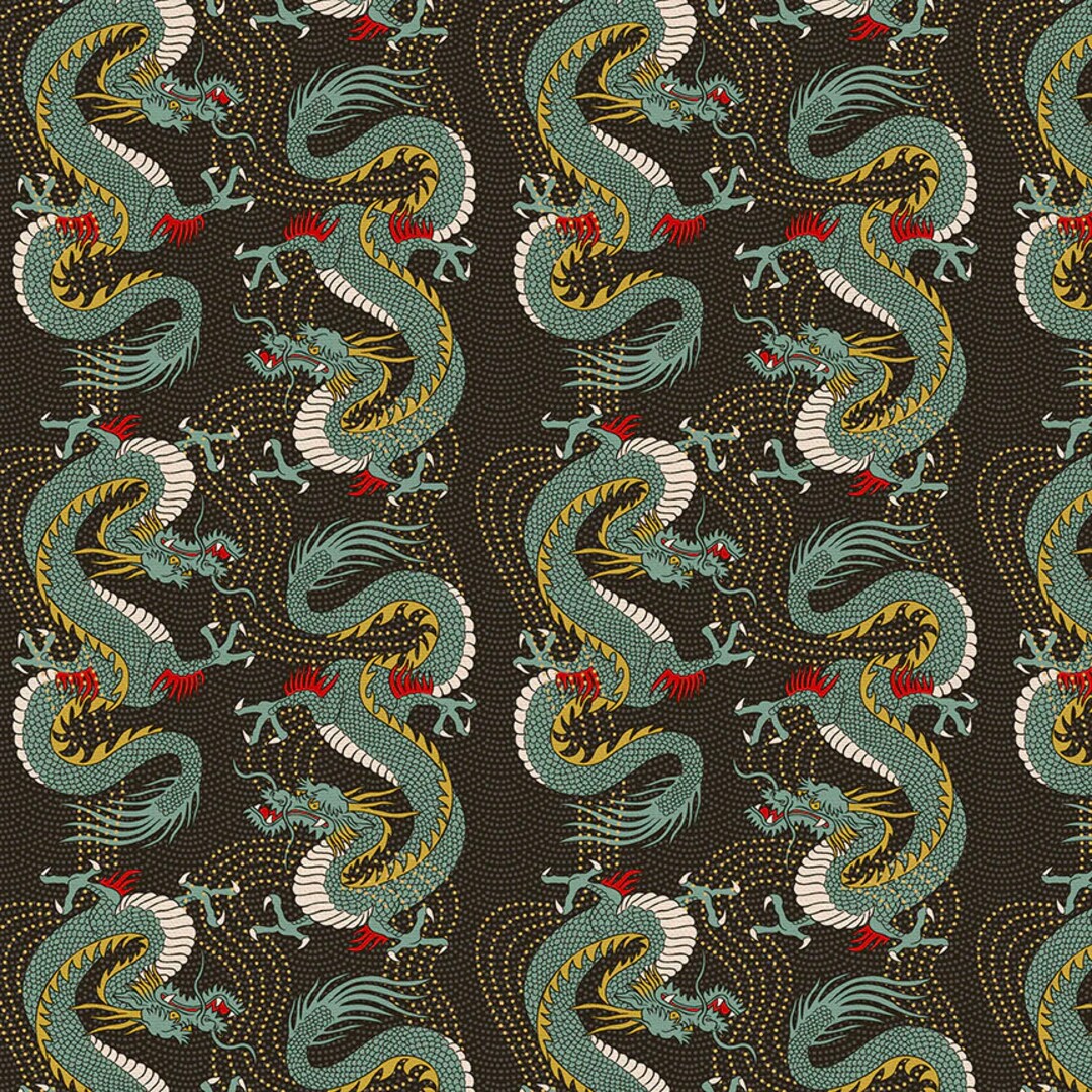 Bold Dragon From PBS Fabrics - Etsy