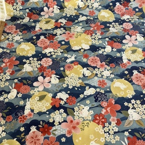 Moon Rabbit Navy Main From Paintbrush Studios - Etsy